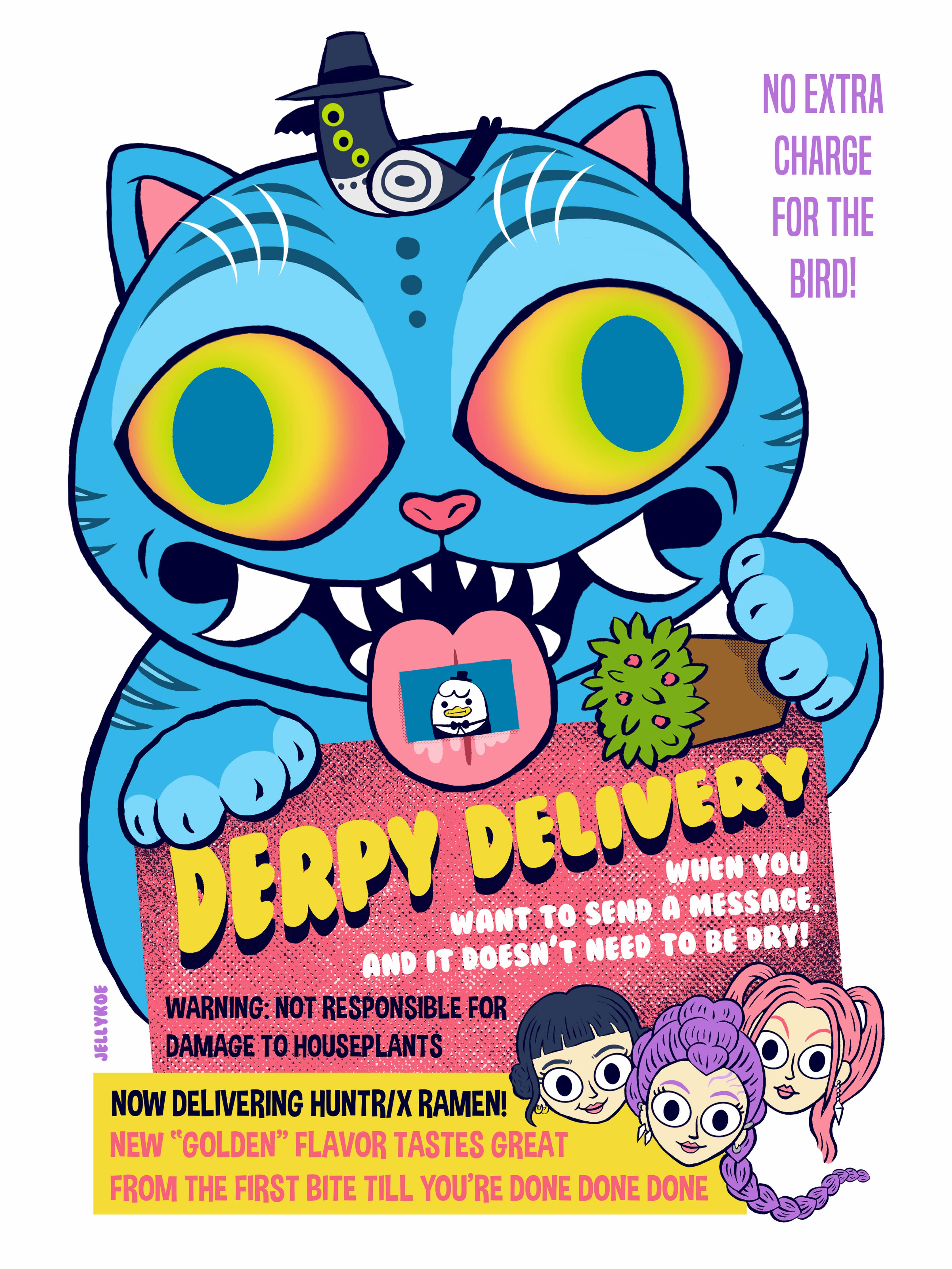 “Derpy Delivery" 12 x 16 poster print – Velcrokid